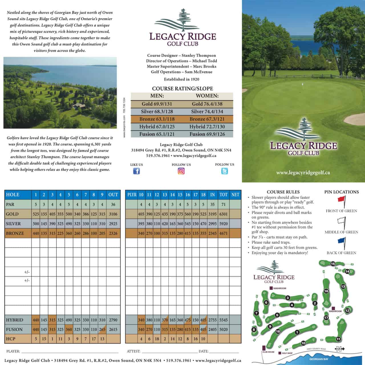 Legacy Ridge Golf Club - Owen Sound Golf Course