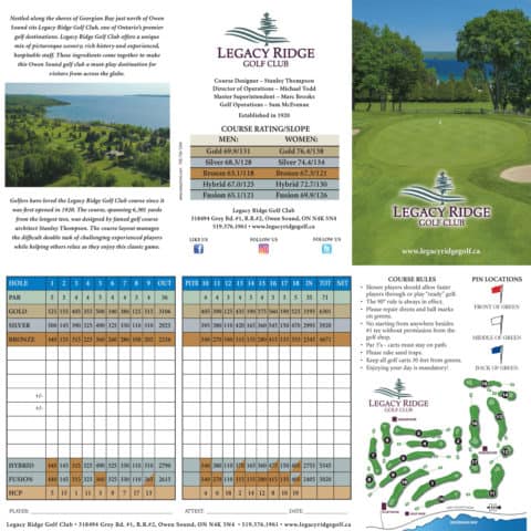 Legacy Ridge Golf Club - Owen Sound Golf Course