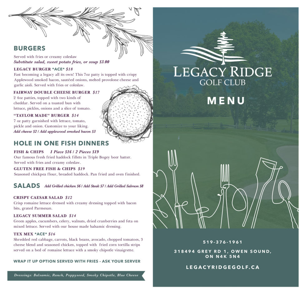 Curbside Takeout - Legacy Ridge Golf Club